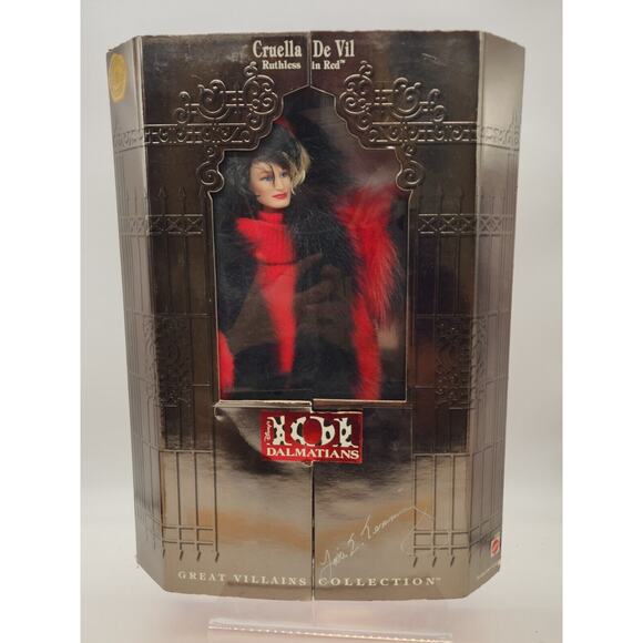 Mattel | Toys | Cruella De Vil Barbie Ruthless In Red Disney Villains ...